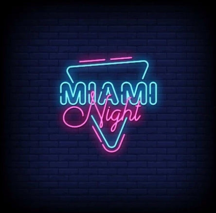 Miami Neon Sign to Brighten Your Space with Tropical Vibes