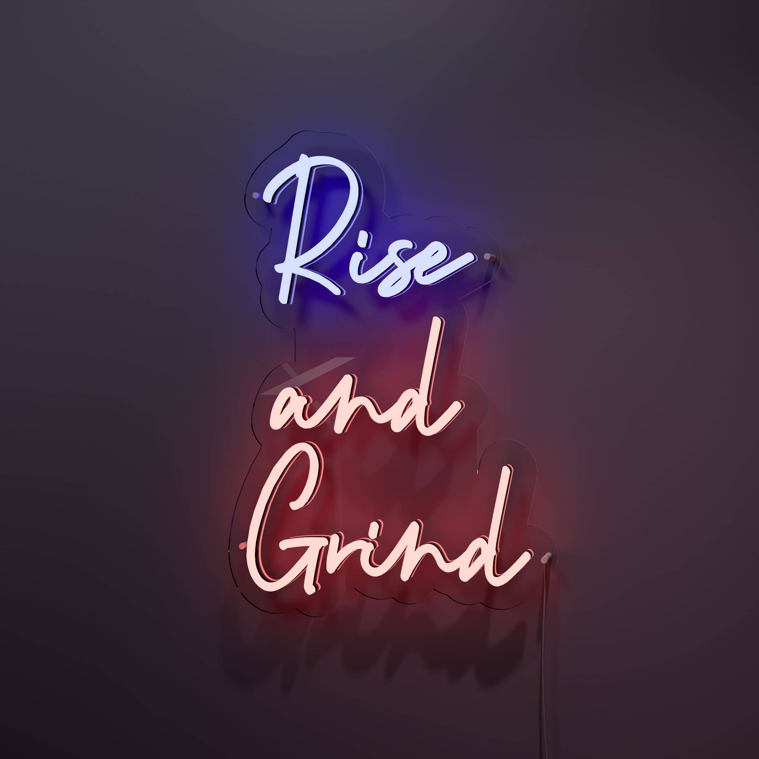 Make Neon Sign Rise and Grind - NeonsignLife®