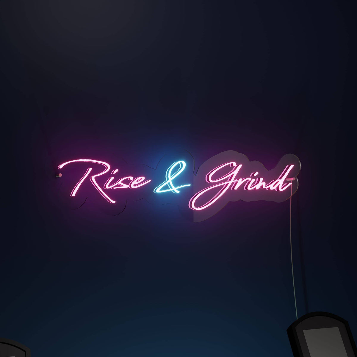 Home gym neon sign Rise Grind Neon Sign - NeonsignLife®