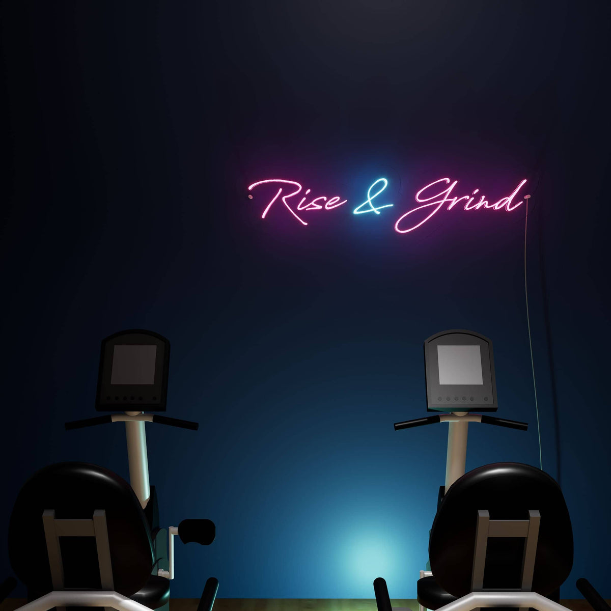 Home gym neon sign Rise Grind Neon Sign - NeonsignLife®