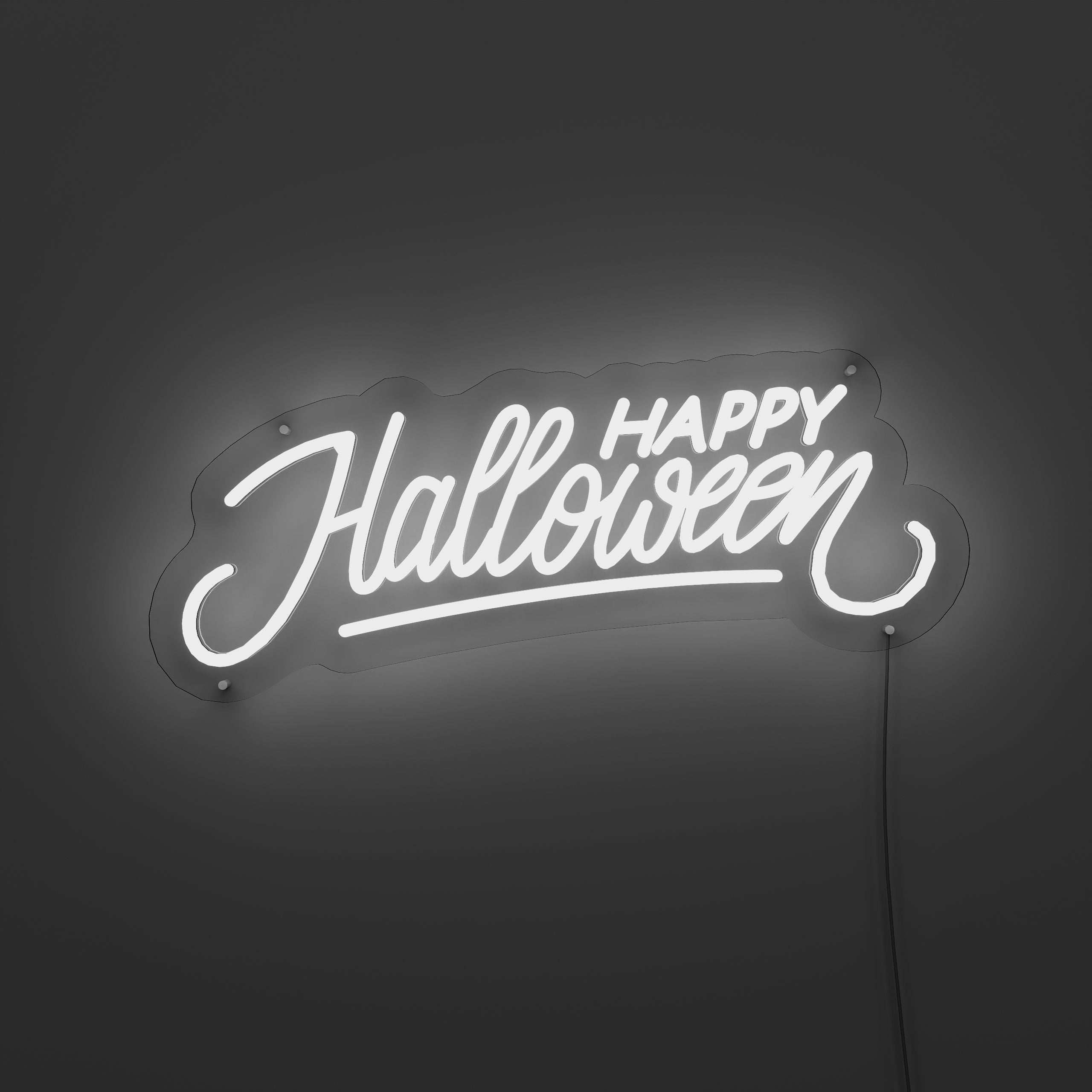 Happy Neon Halloween Sign — NeonsignLife™ | Custom LED Neon Sign & Wall ...