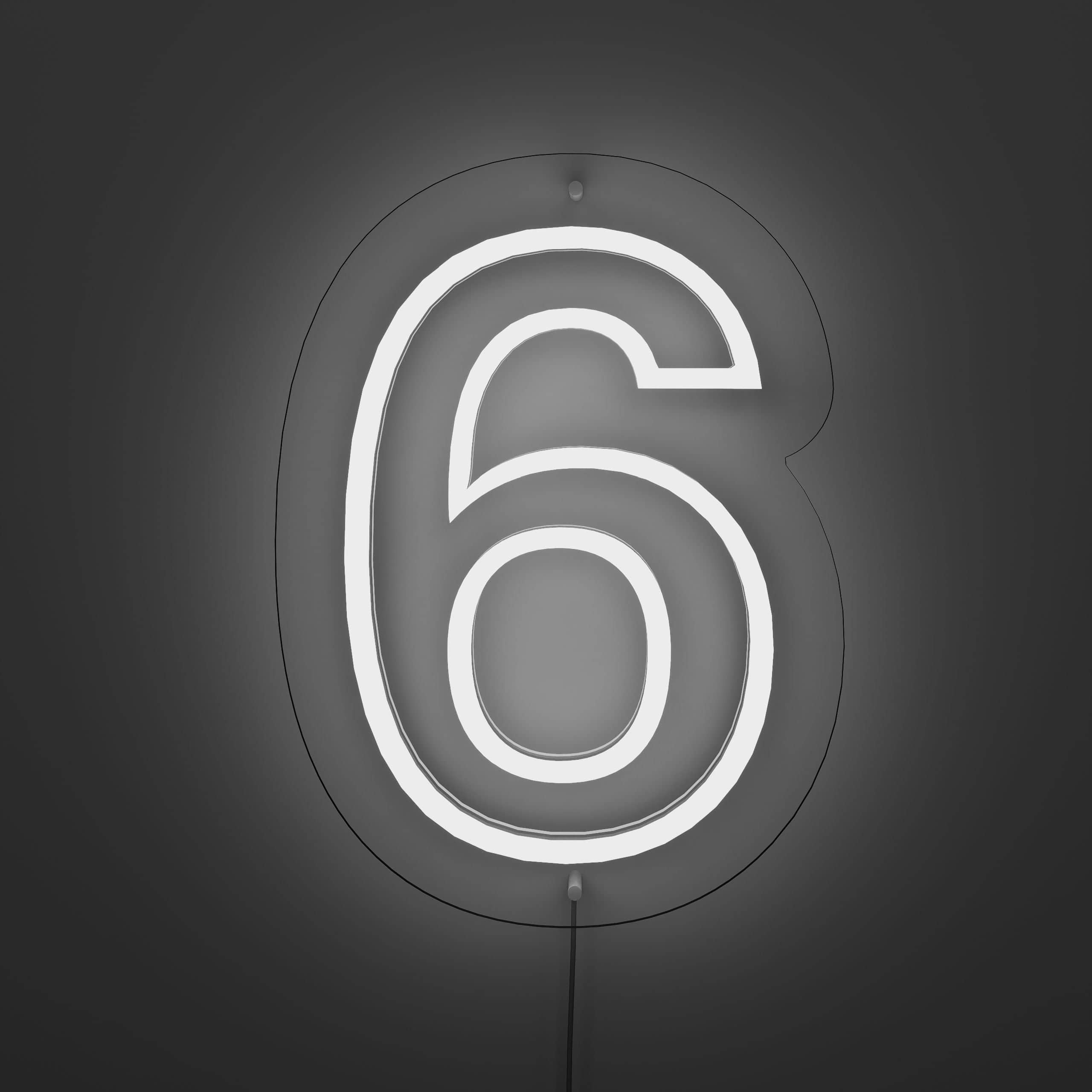Neon Birthday Sign Number Six — NeonsignLife™ | Custom LED Neon Sign ...