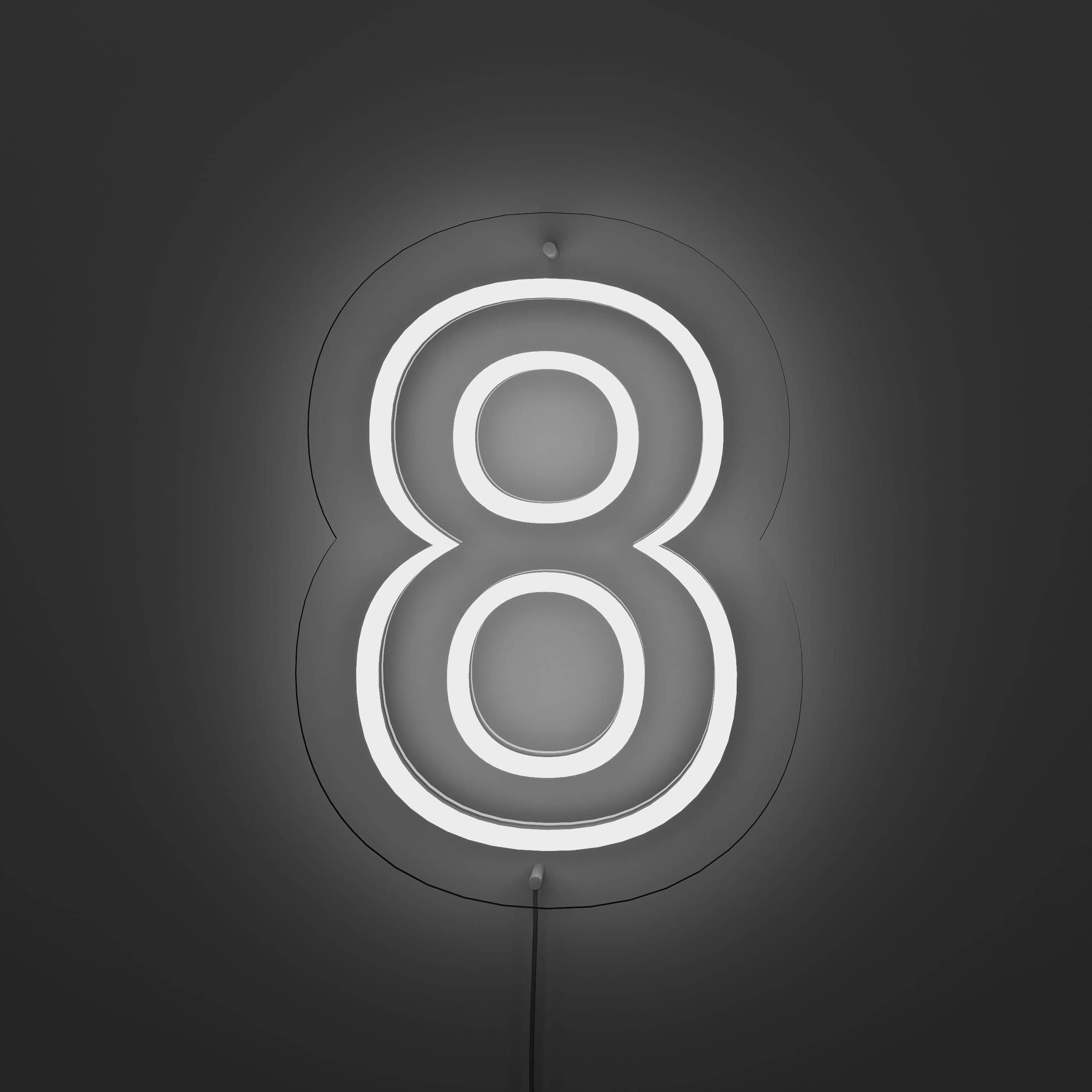 Neon Birthday Sign Number Eight — NeonsignLife™ | Custom LED Neon Sign ...