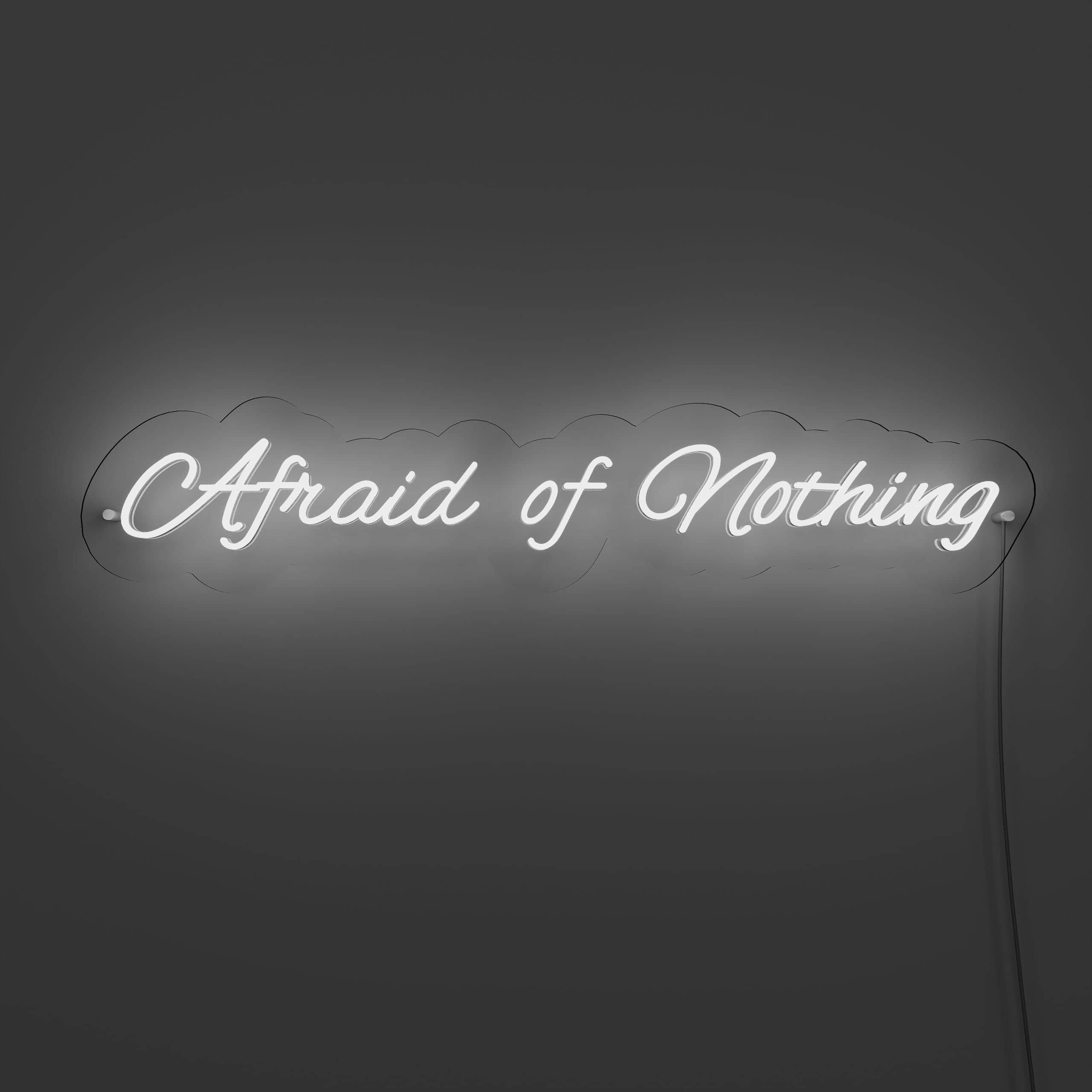Afraid Of Nothing LED Signs — NeonsignLife™ | Custom LED Neon Sign ...