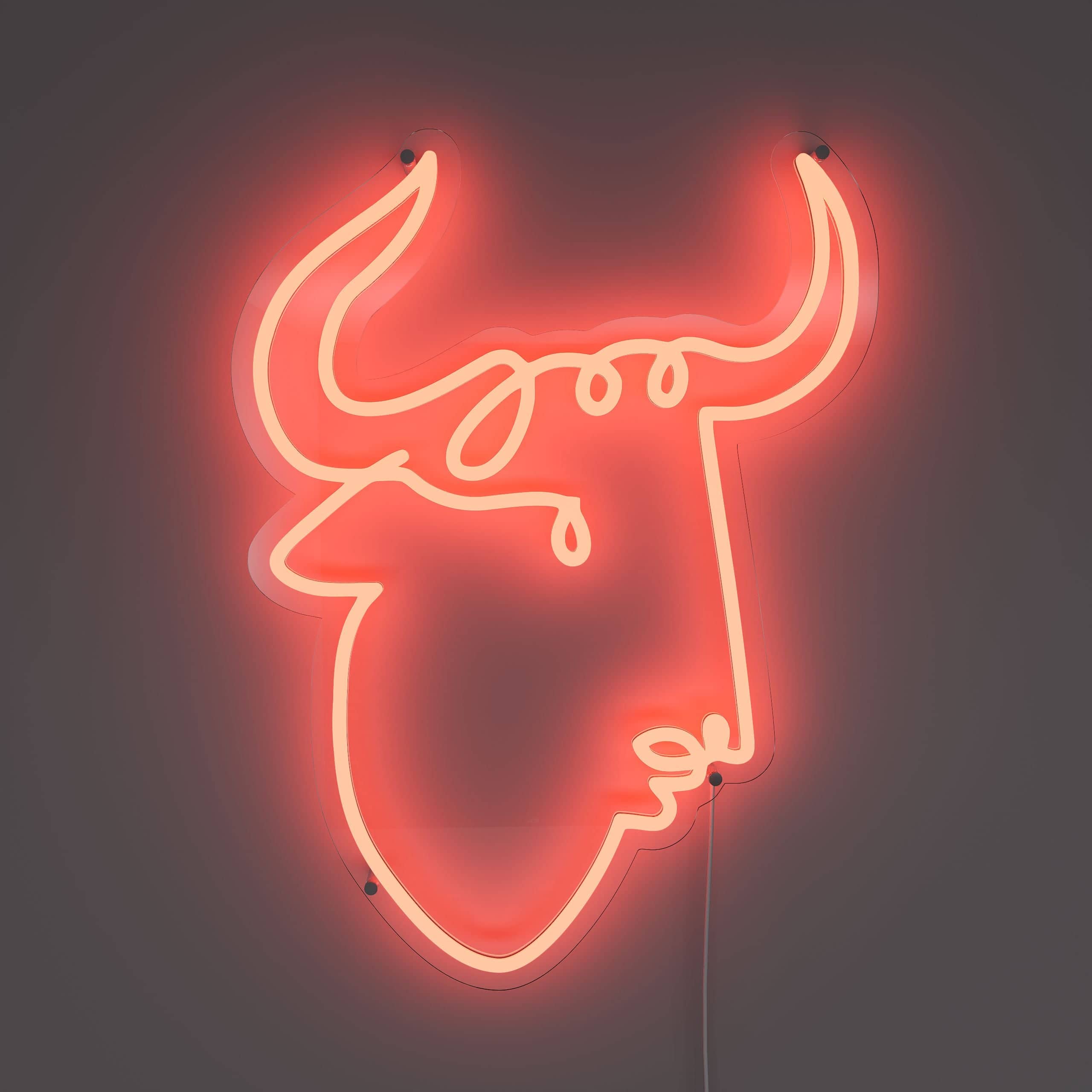 Bull Cowboy Neon Sign — NeonsignLife™ | Custom LED Neon Sign & Wall ...