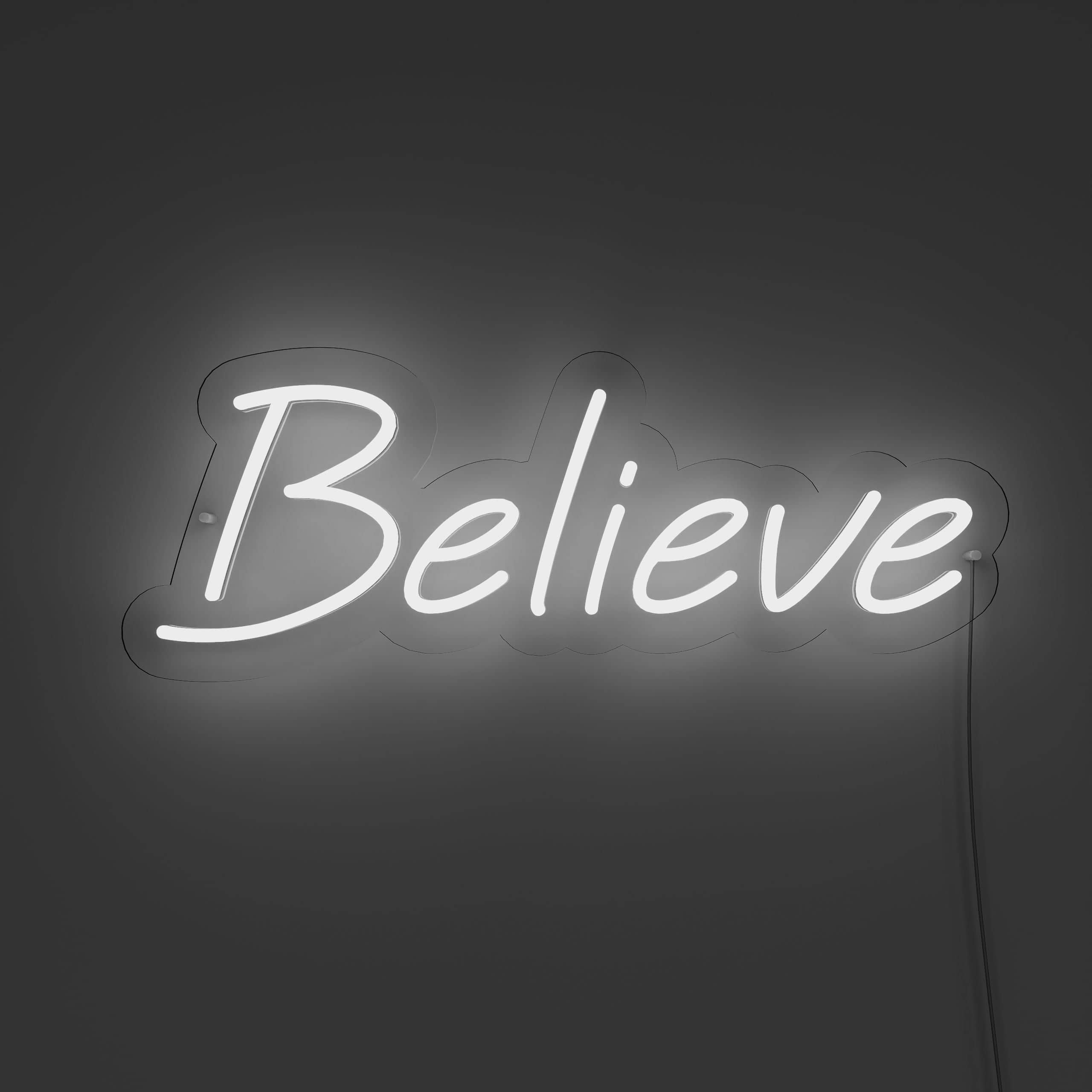Believe Sign in Neon — NeonsignLife™ | Custom LED Neon Sign & Wall ...
