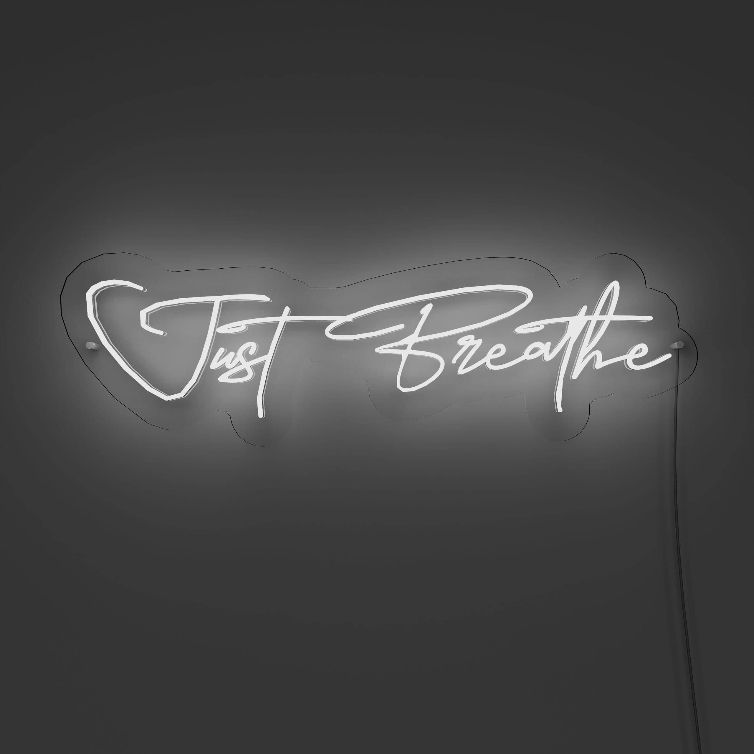 Just Breathe Gym Neon Sign — NeonsignLife™ | Custom LED Neon Sign ...