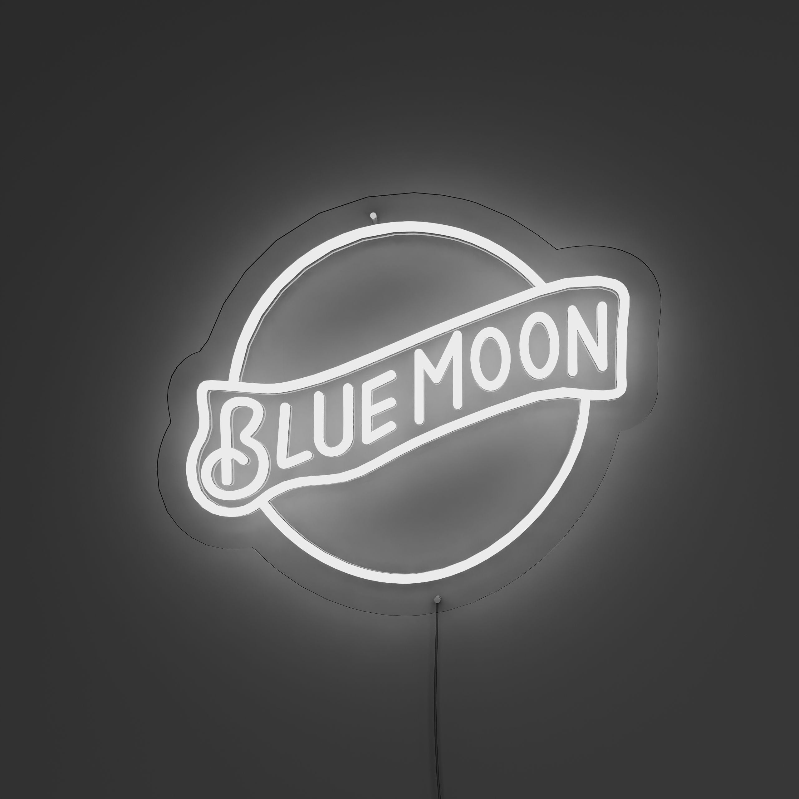 Blue Moon Neon Sign — NeonsignLife™ | Custom LED Neon Sign & Wall Decor Art
