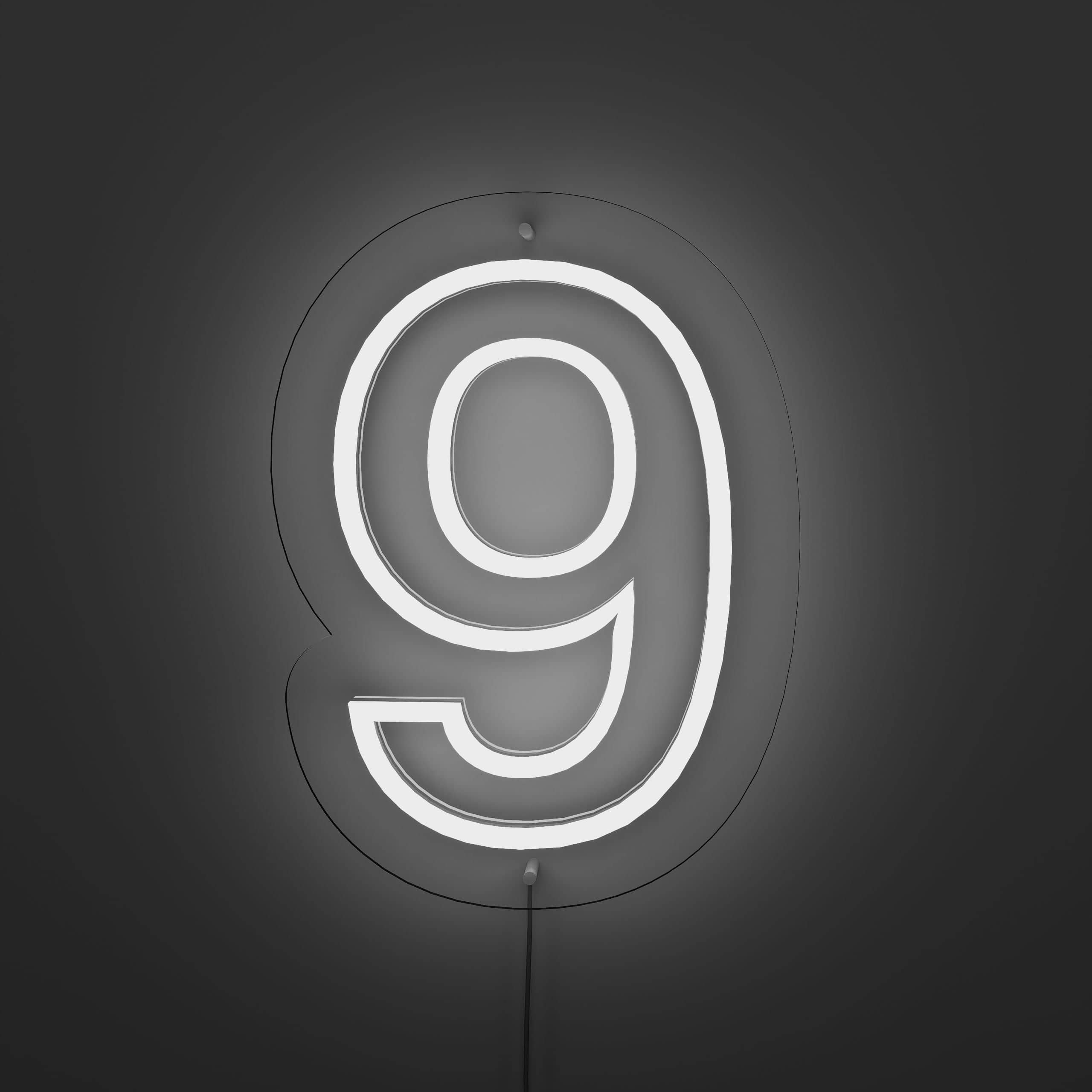 Neon Birthday Sign Number Nine — NeonsignLife™ | Custom LED Neon Sign ...