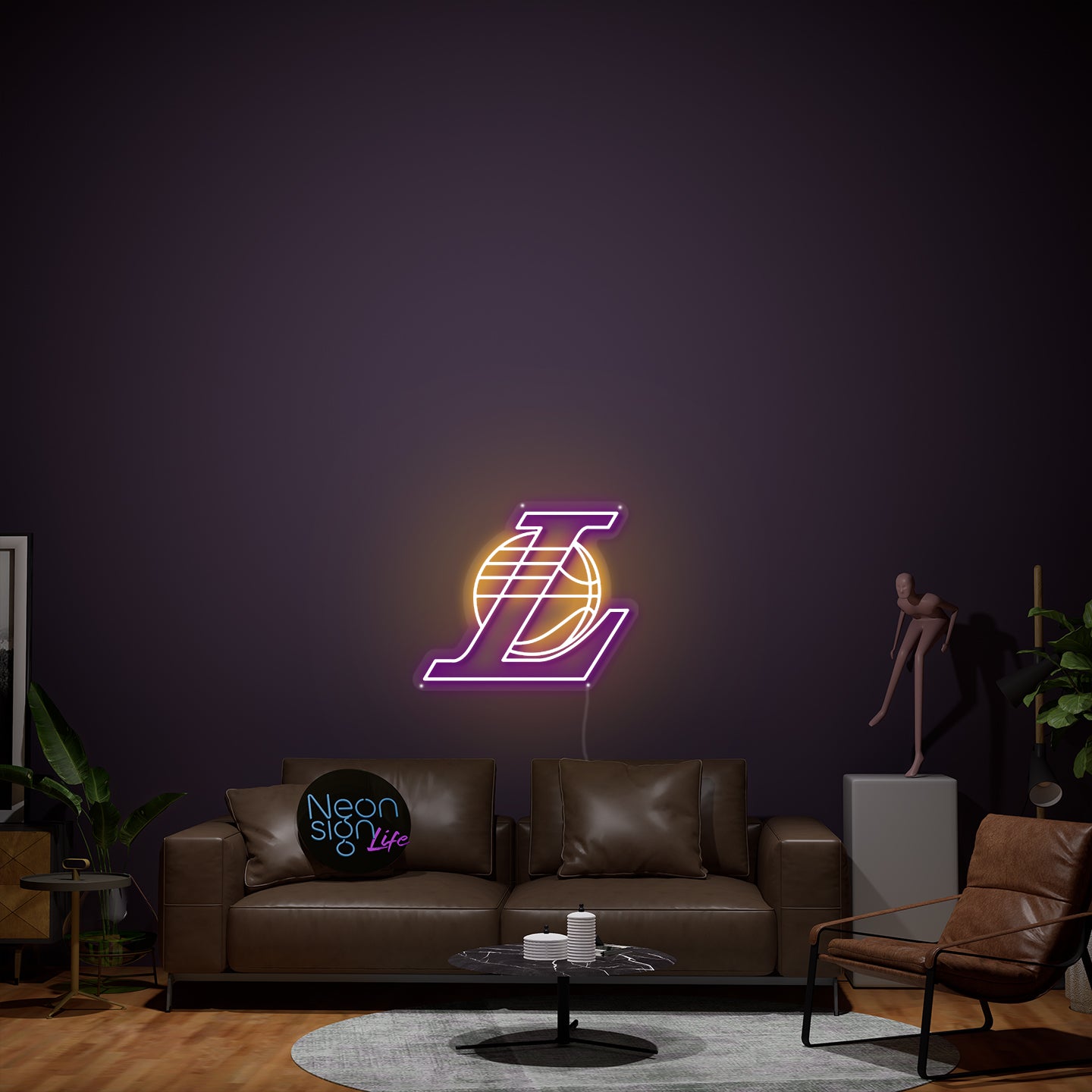 Los Angeles Lakers Neon Sign — NeonsignLife™ | Custom LED Neon Sign ...