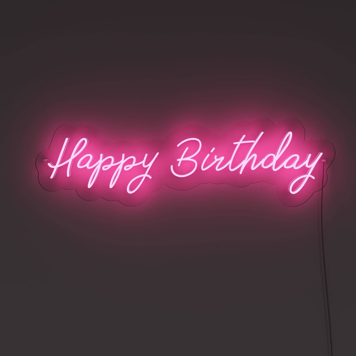 Neon Happy Birthday Sign — Custom LED Neon Sign & Wall Decor Art ...
