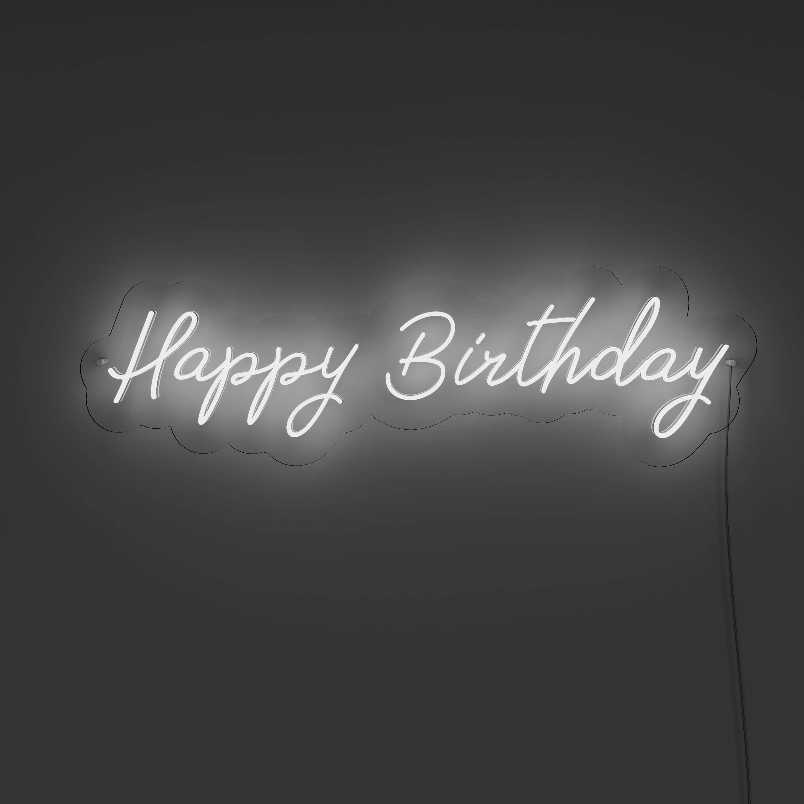 Neon Happy Birthday Sign — NeonsignLife™ | Custom LED Neon Sign & Wall ...