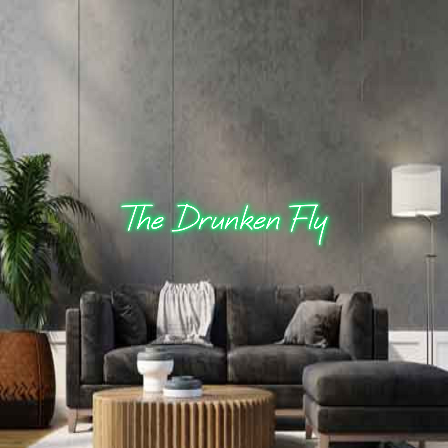 Custom LED Neon Signs The Drunken Fly — NeonsignLife™ | Custom LED Neon ...