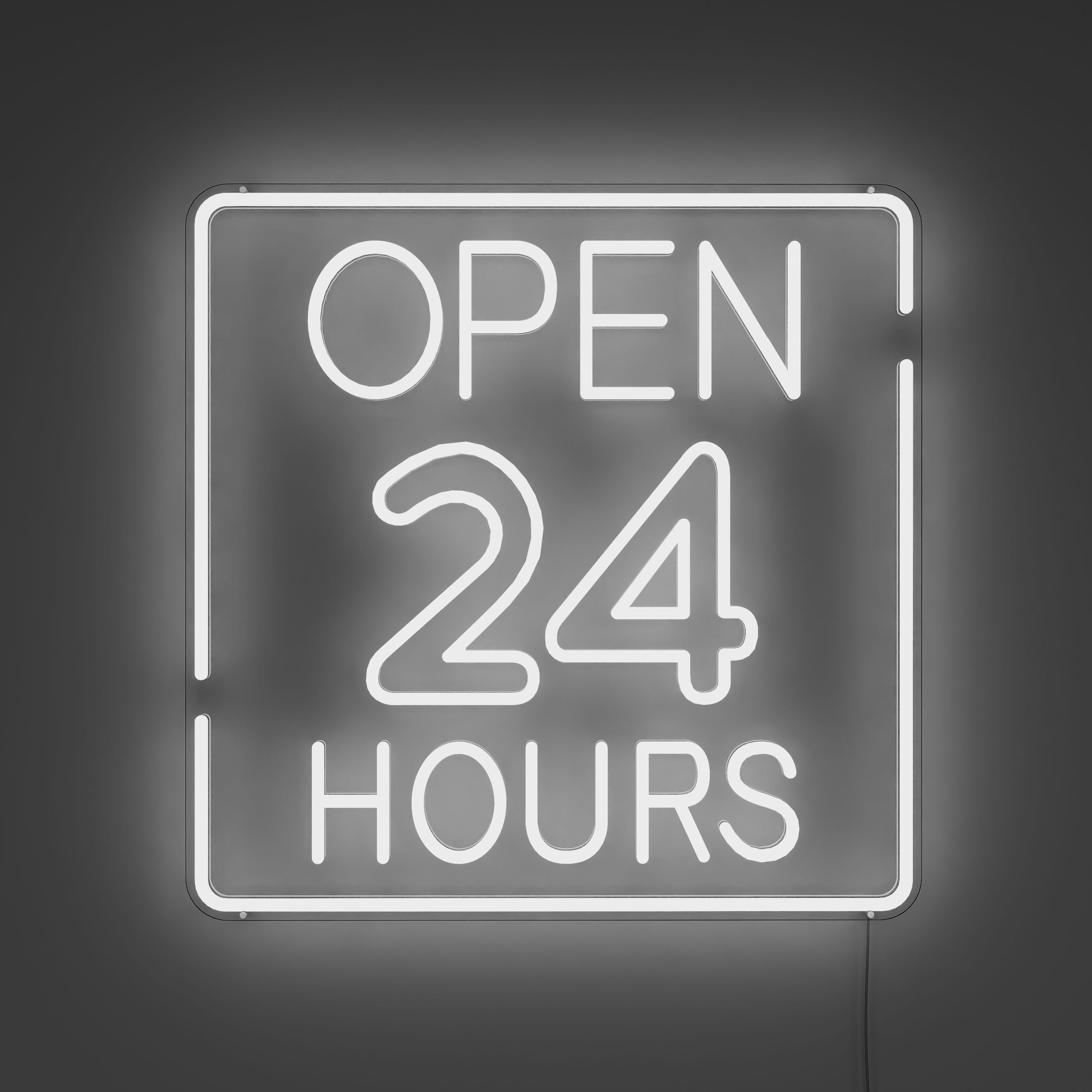 Neon Open 24 Hours Sign — NeonsignLife™ | Custom LED Neon Sign & Wall ...