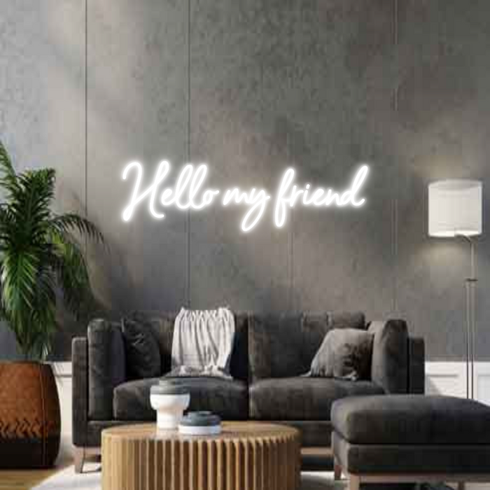 Custom LED Neon Signs Hello my friend — NeonsignLife™ | Custom LED Neon ...