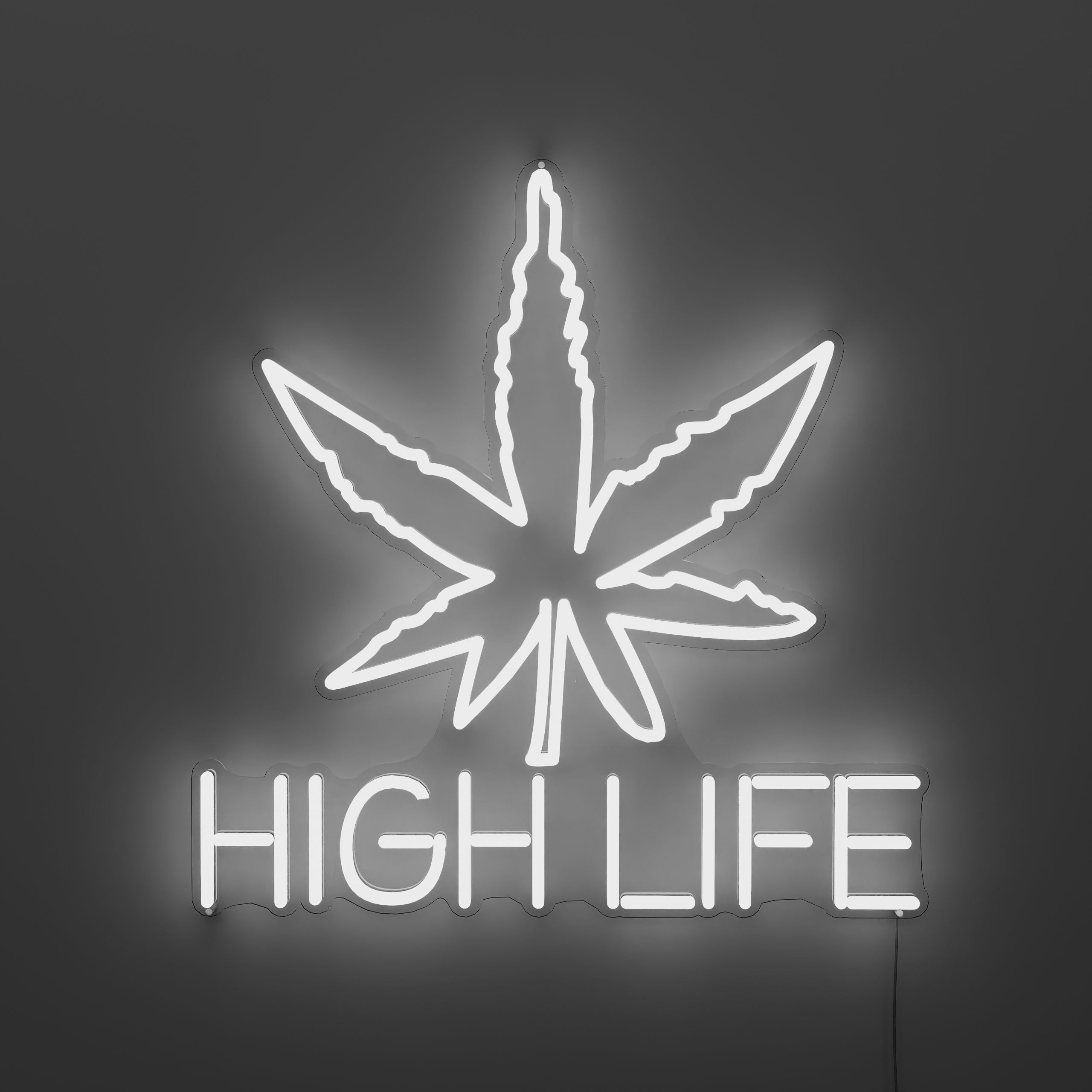 Weed Neon Signs High Life — NeonsignLife™ | Custom LED Neon Sign & Wall ...