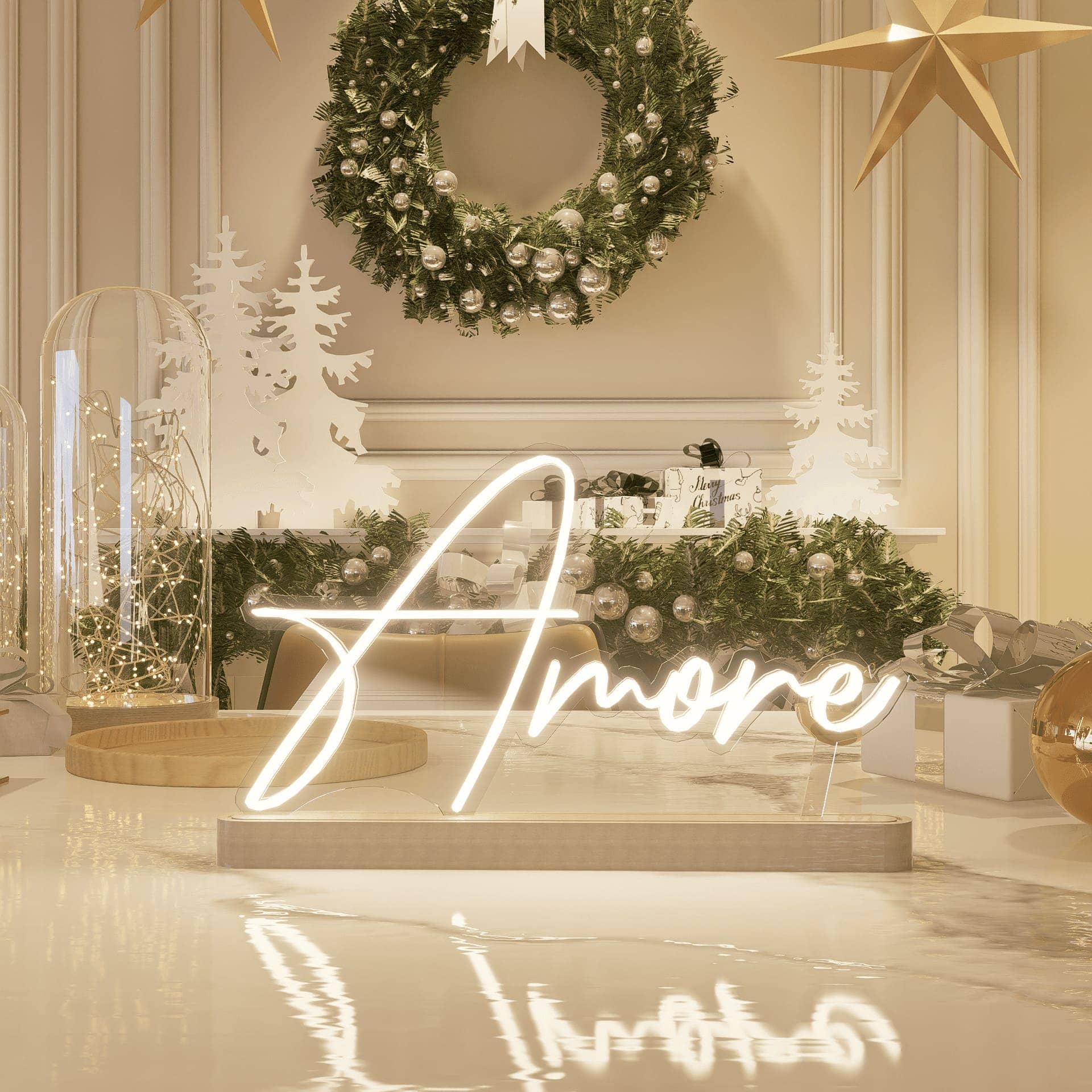 Merry Christmas Neon Sign Amore — NeonsignLife™ | Custom LED Neon Sign ...