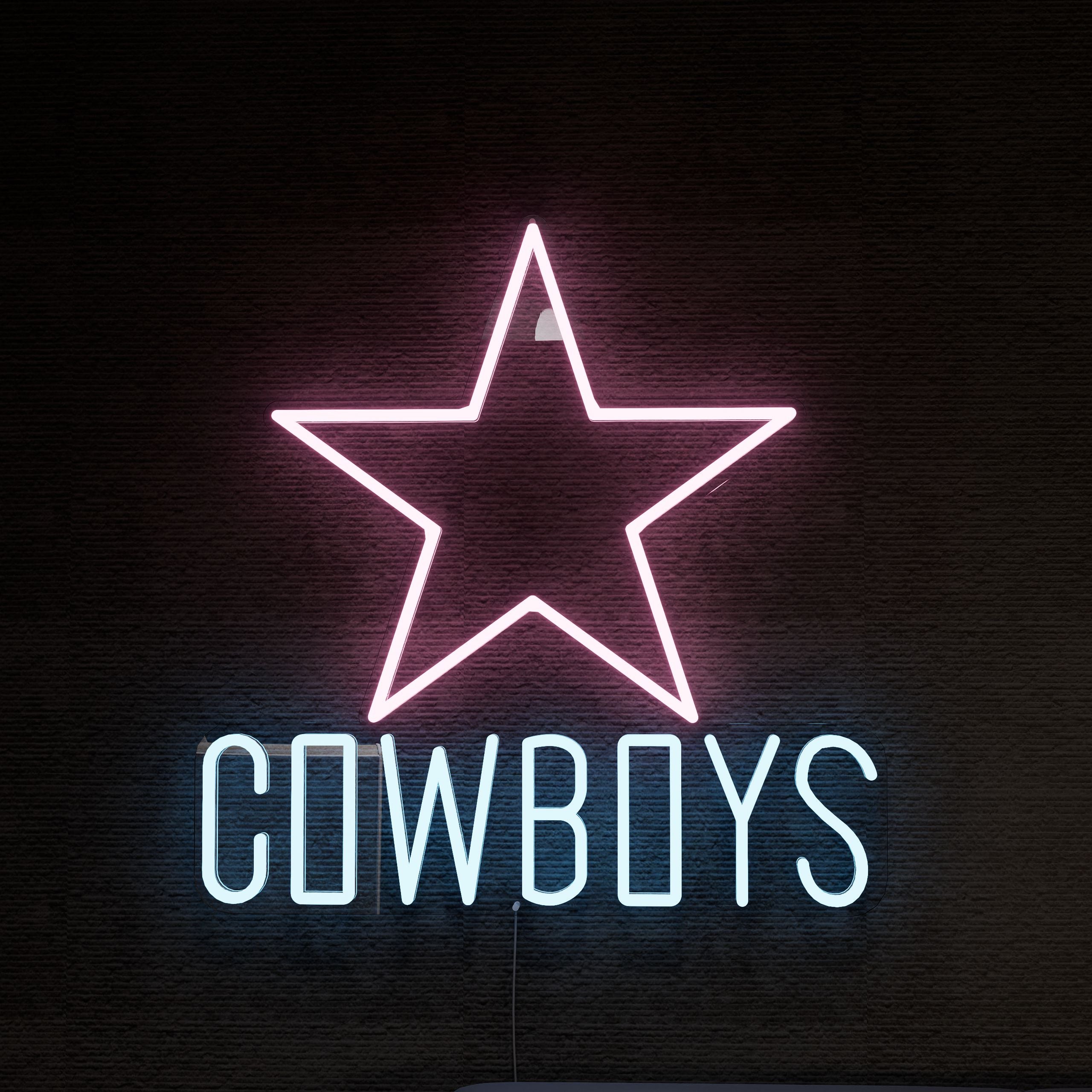 COWBOYS NEON SIGN — Custom LED Neon Sign & Wall Decor Art | NeonsignLife