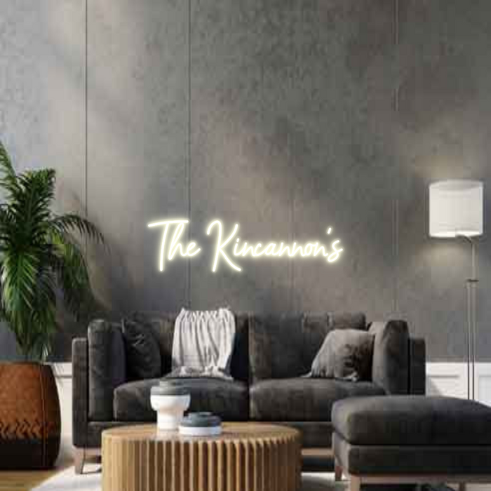 Custom LED Neon Signs The Kincannon’s — NeonsignLife™ | Custom LED Neon ...