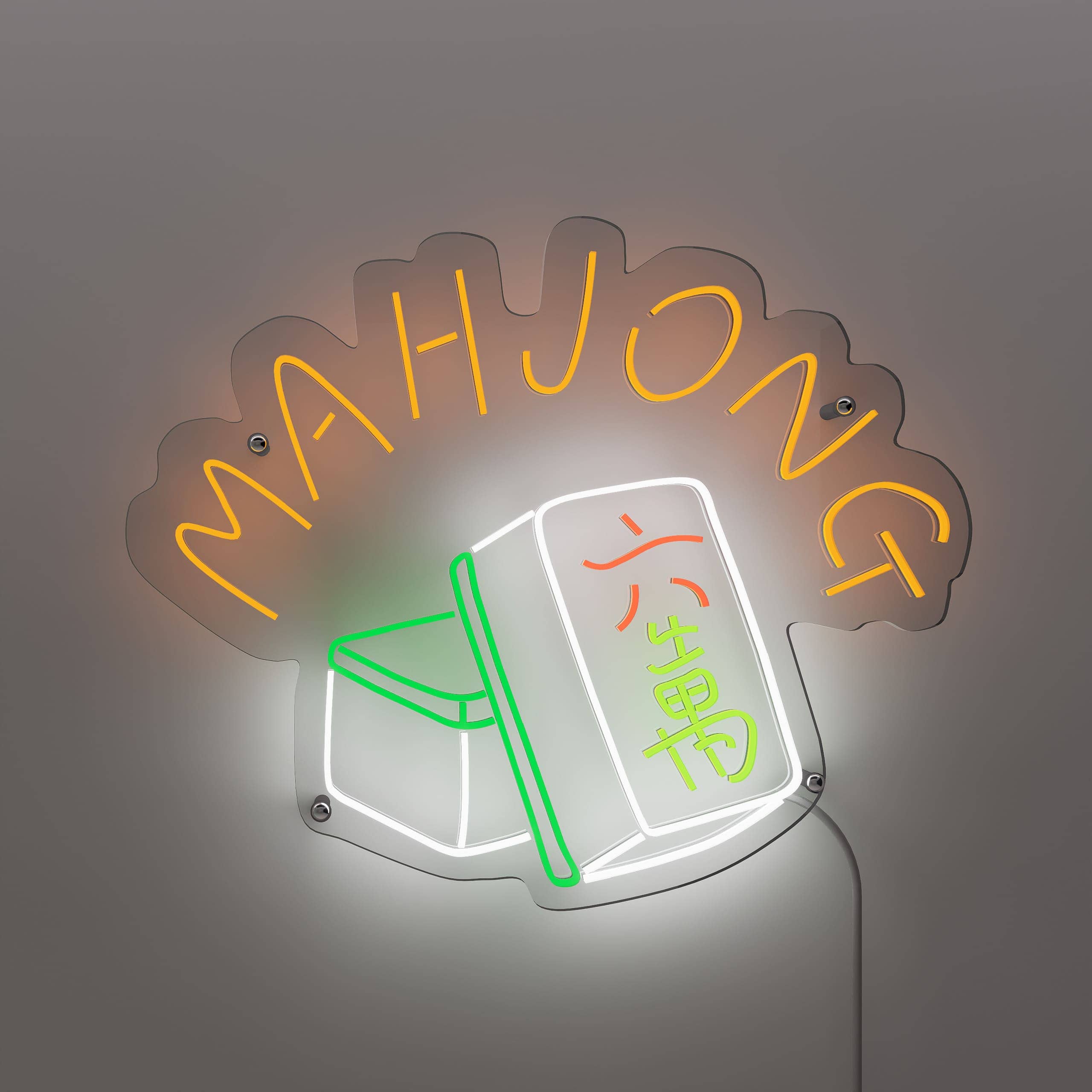 Mahjong Liu Wan Chinese neon sign — Custom LED Neon Sign & Wall Decor ...