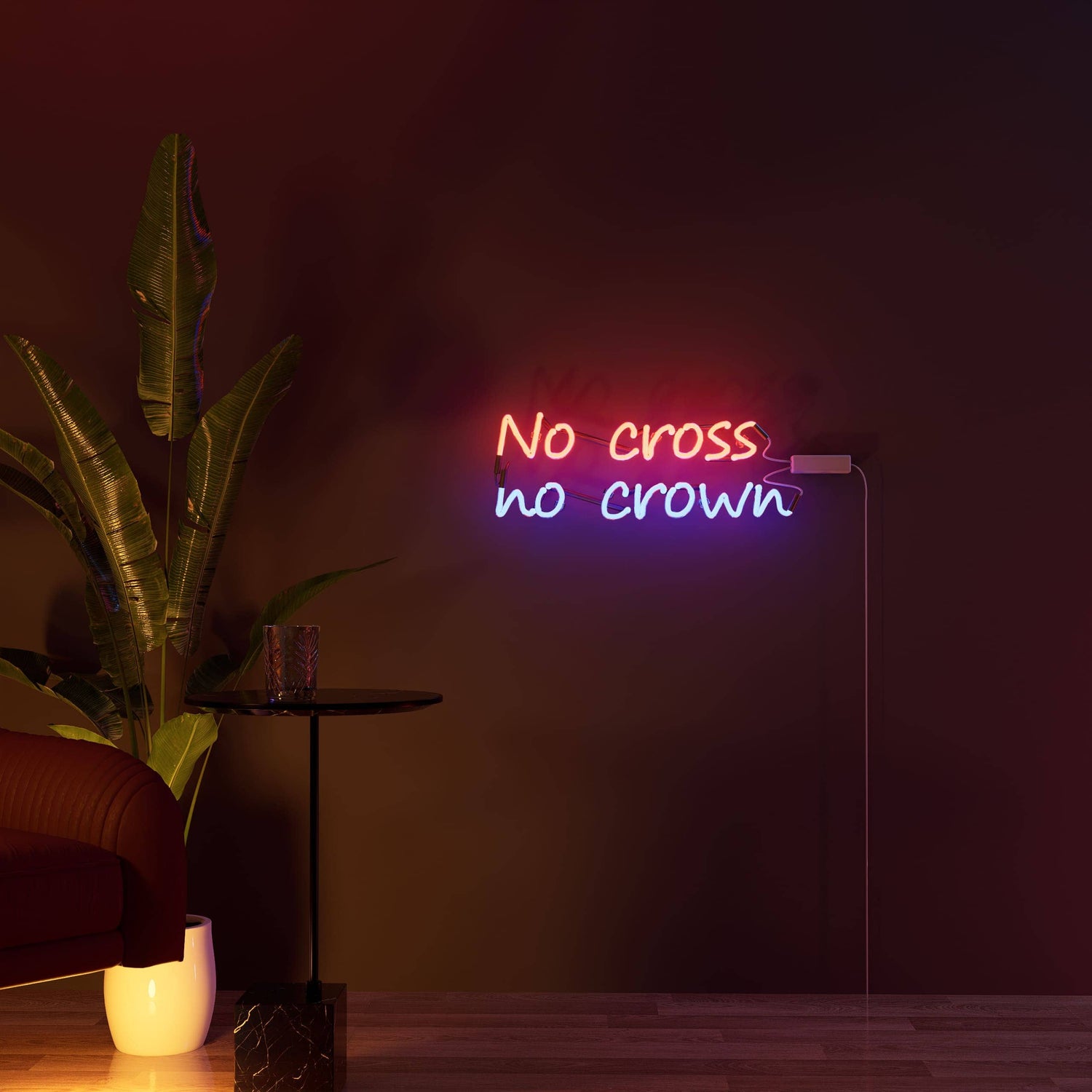 No Cross No Crown vintage bar signs neon — NeonsignLife™ | Custom LED ...