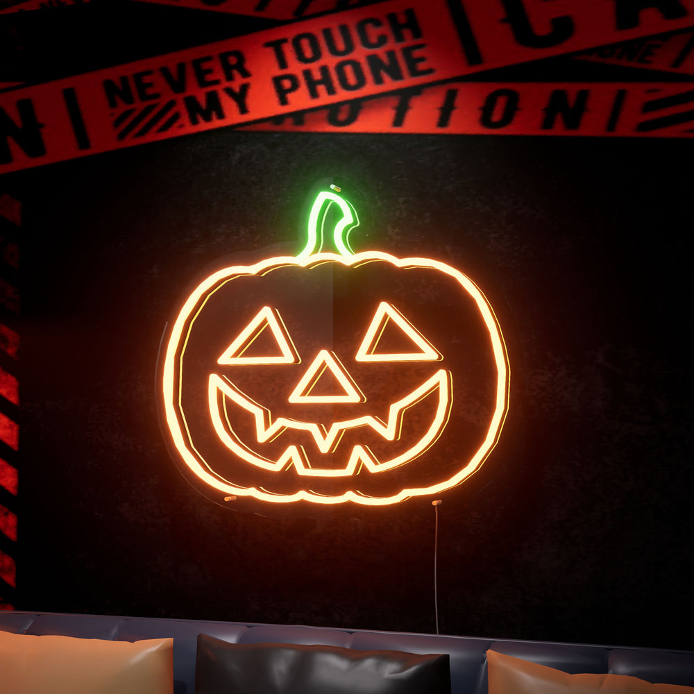 Halloween Pumpkin Neon sign — NeonsignLife™ | Custom LED Neon Sign ...