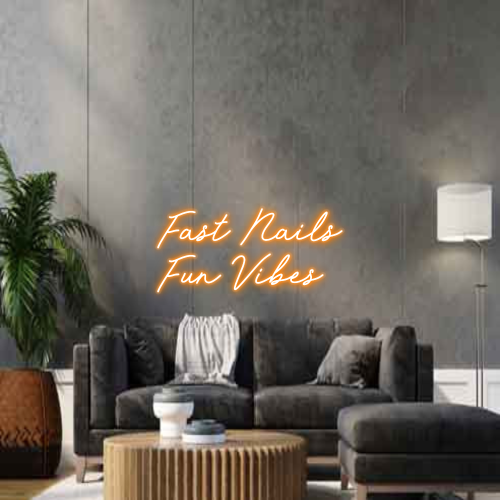 Custom LED Neon Signs Fast Nails Fun... — NeonsignLife™ | Custom LED ...