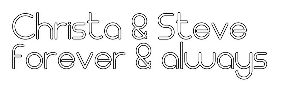 Custom LED Neon Signs Christa & Steve... — NeonsignLife™ | Custom LED ...