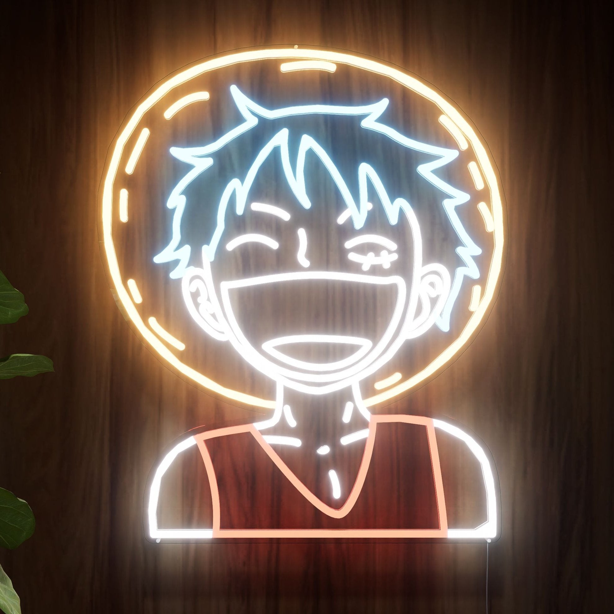 Anime Neon Sign Luffy — NeonsignLife™ | Custom LED Neon Sign & Wall ...
