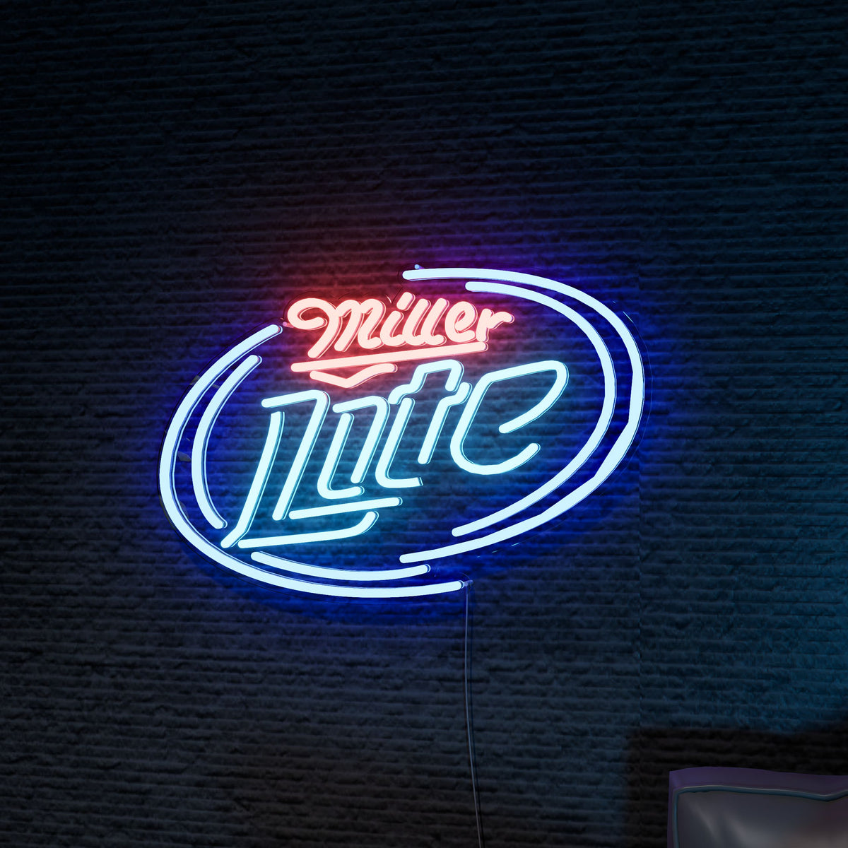 Neon Miller Lite Sign — Custom LED Neon Sign & Wall Decor Art ...