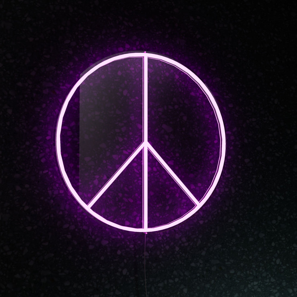 Neon Peace Sign — NeonsignLife™ | Custom LED Neon Sign & Wall Decor Art