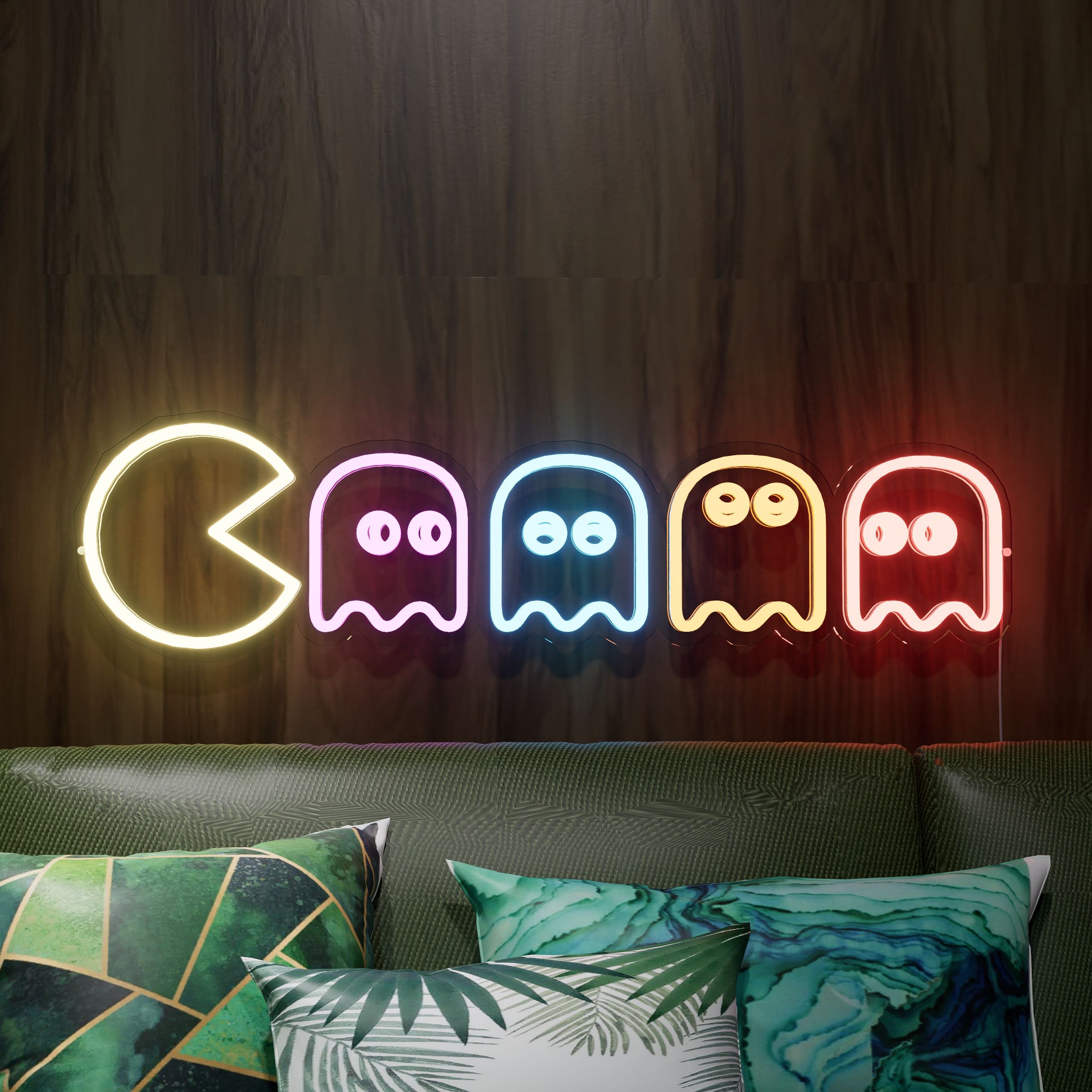 Pac Man Neon Sign — Custom LED Neon Sign & Wall Decor Art | NeonsignLife
