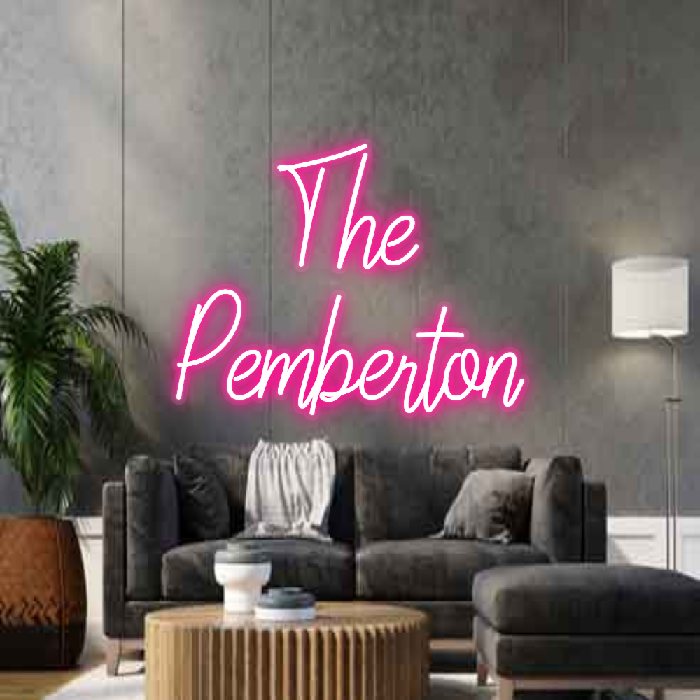 Custom LED Neon Signs The Pemberton — NeonsignLife™ | Custom LED Neon ...