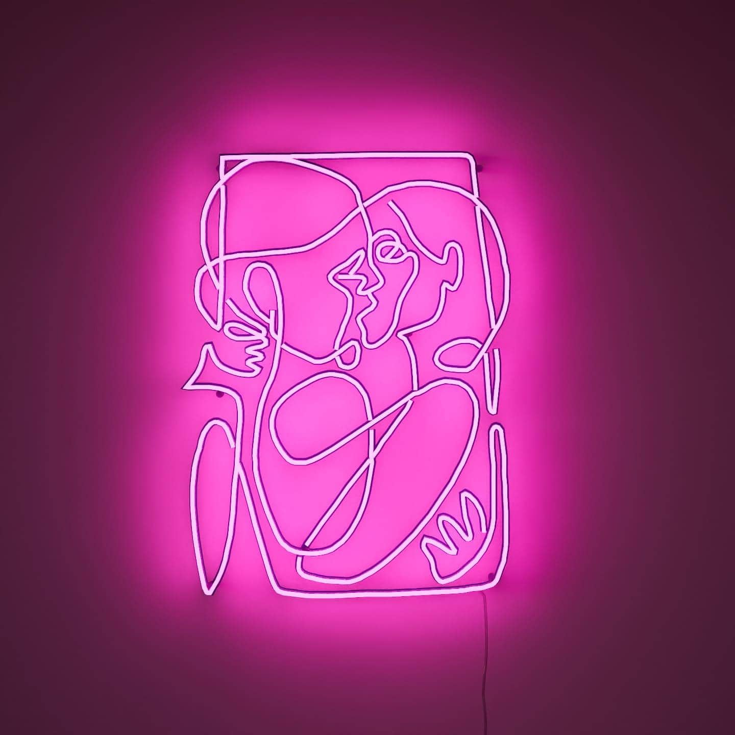 Kiss Your Love neon sign art NeonsignLife™ | Custom LED Neon Sign ...