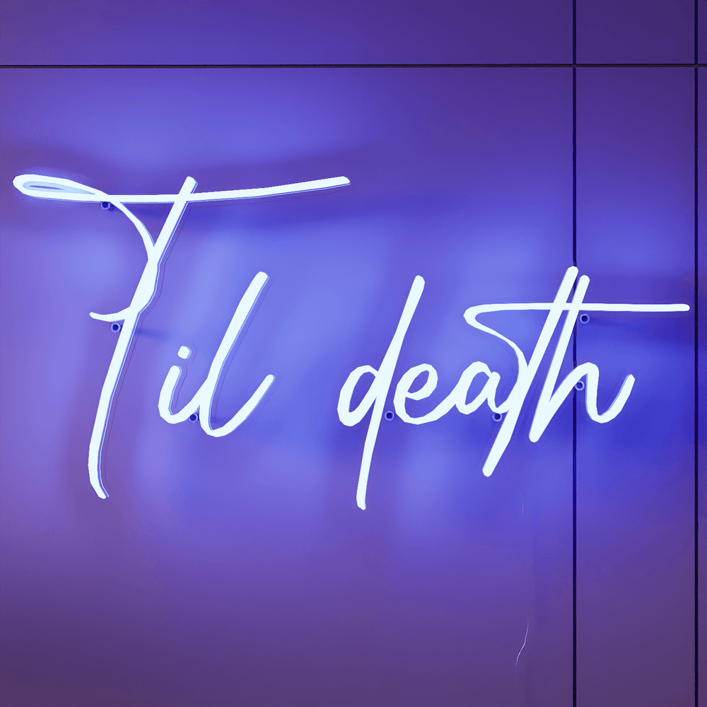 Til Death Neon Sign Wedding — NeonsignLife™ | Custom LED Neon Sign ...