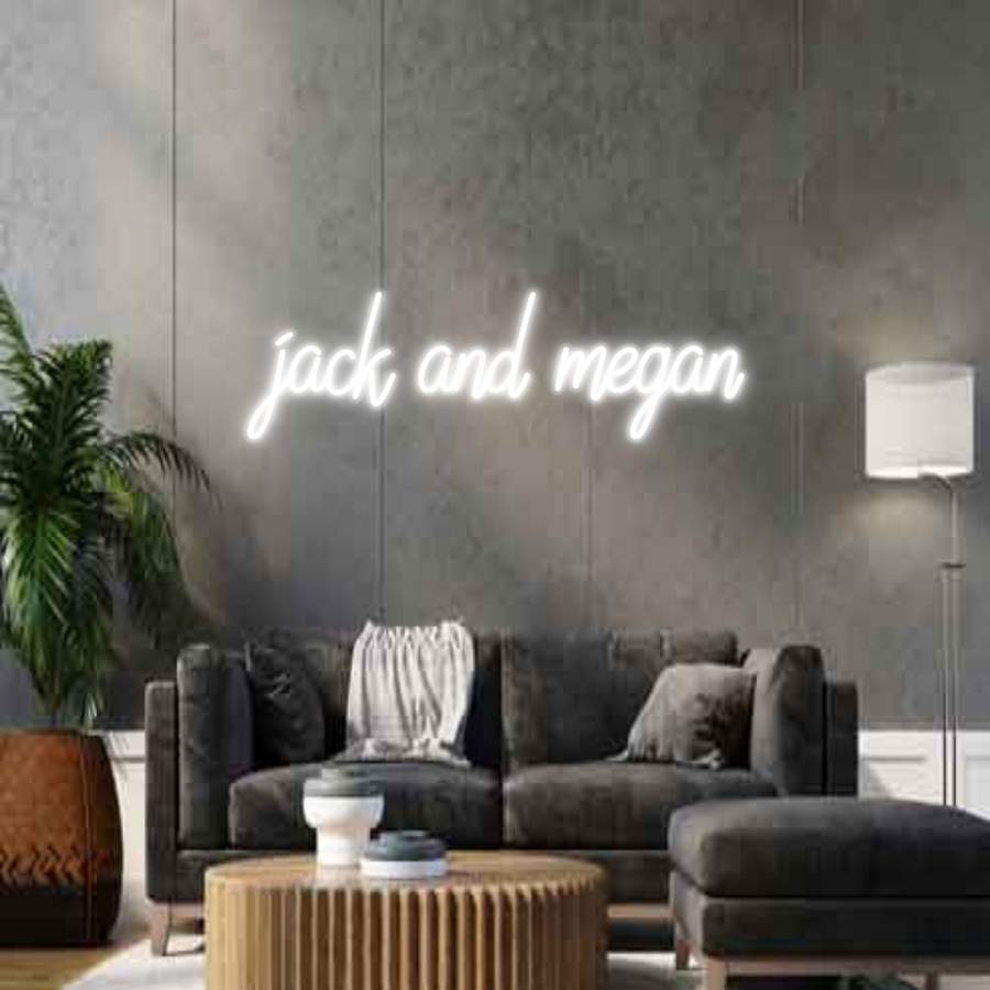 Custom LED Neon Signs jack and megan — NeonsignLife™ | Custom LED Neon ...