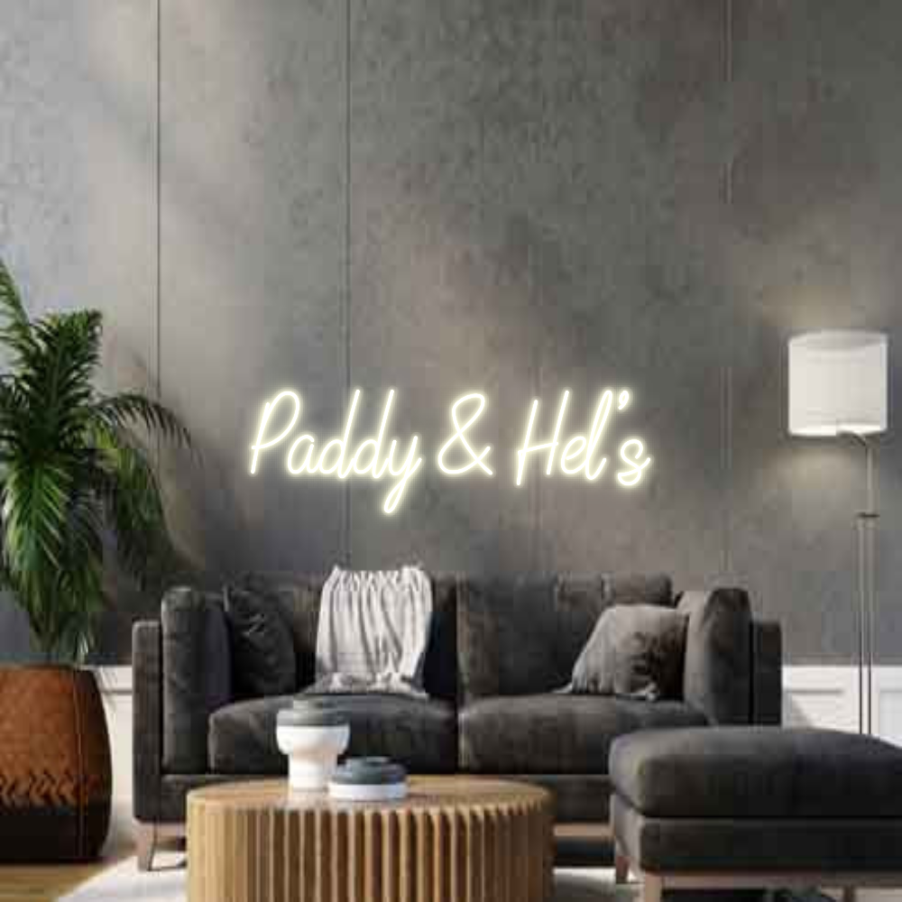 Custom LED Neon Signs Paddy & Hel’s — NeonsignLife™ | Custom LED Neon ...