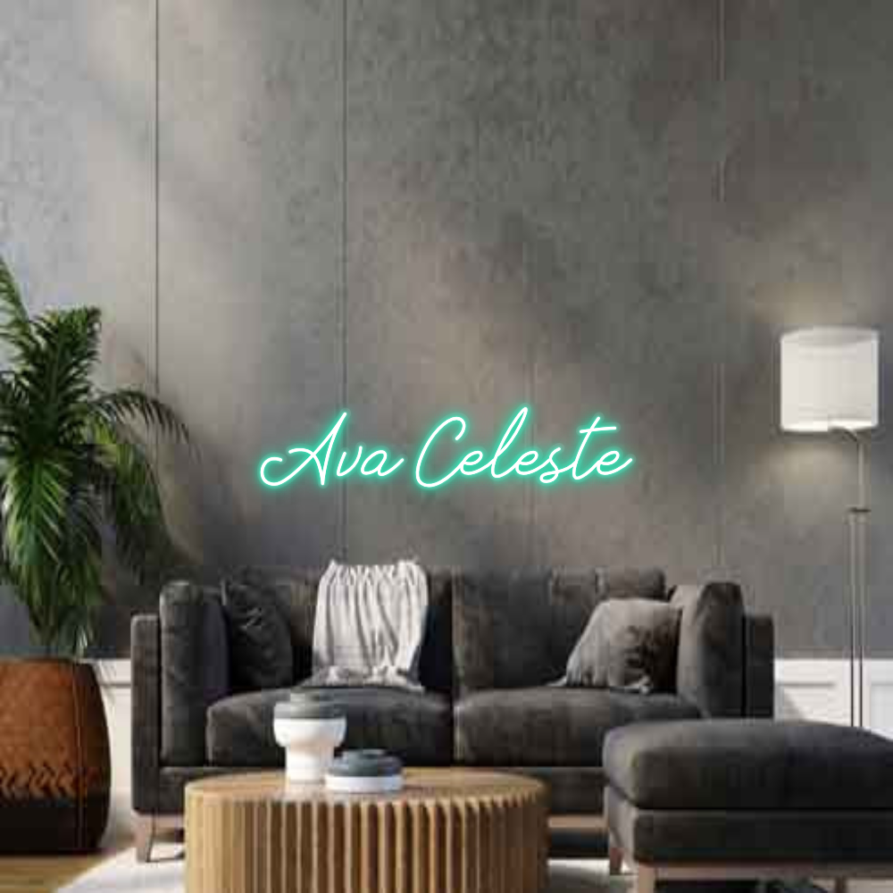 Custom LED Neon Signs Ava Celeste — NeonsignLife™ | Custom LED Neon ...