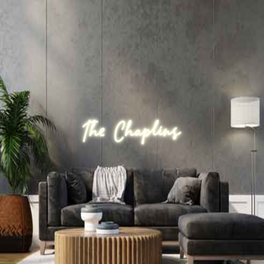 Custom LED Neon Signs The Chaplins — NeonsignLife™ | Custom LED Neon ...
