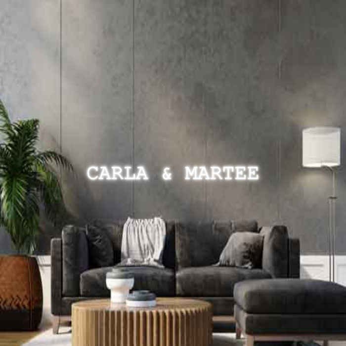 Custom LED Neon Signs CARLA & MARTEE — NeonsignLife™ | Custom LED Neon ...