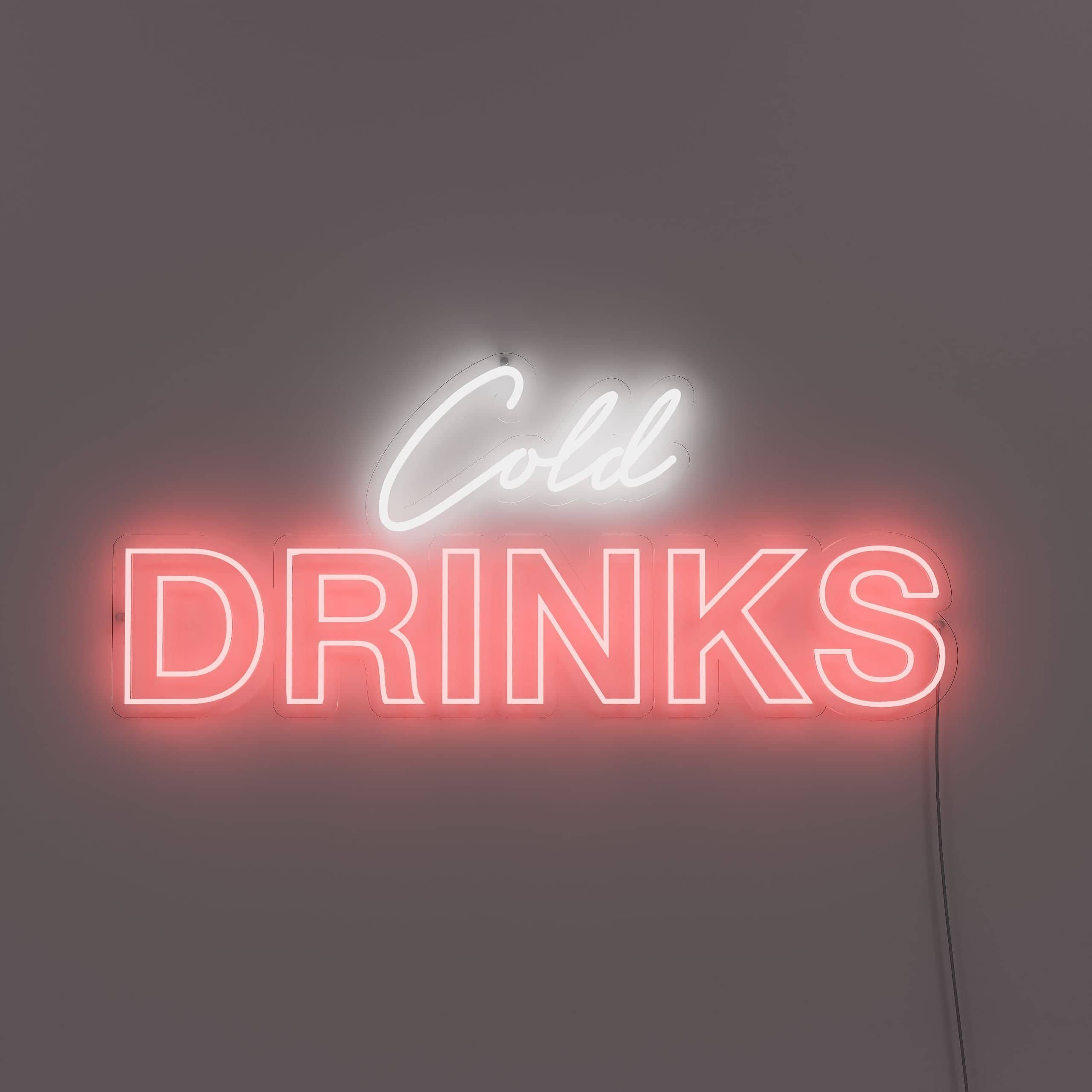 Cold Drinks Neon Signs for Bar — NeonsignLife™ | Custom LED Neon Sign ...