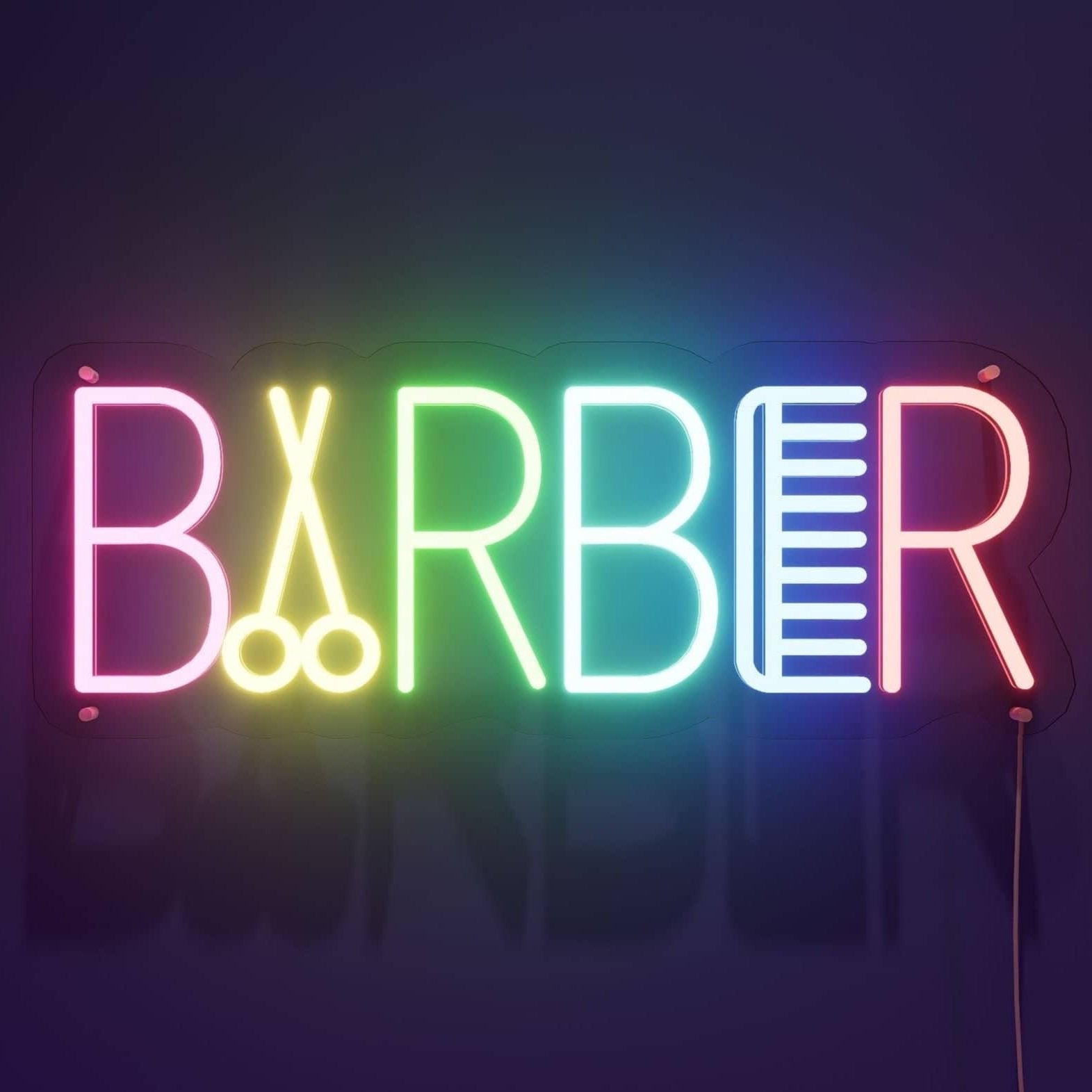 Barber Sign in Neon — NeonsignLife™ | Custom LED Neon Sign & Wall Decor Art