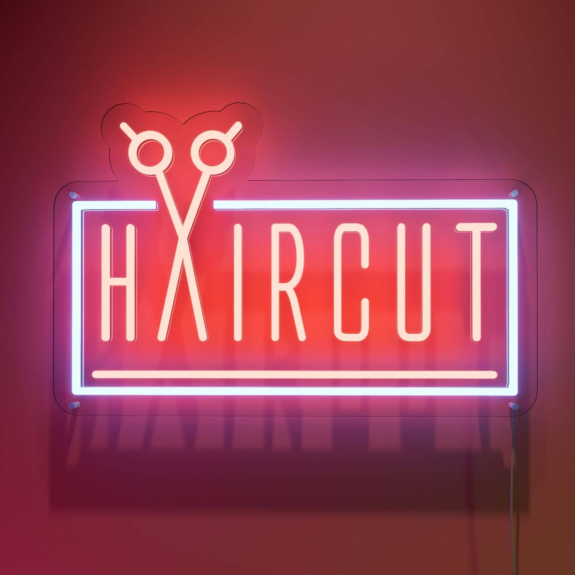 Scissors Cut Hair Neon Sign — NeonsignLife™ | Custom LED Neon Sign ...